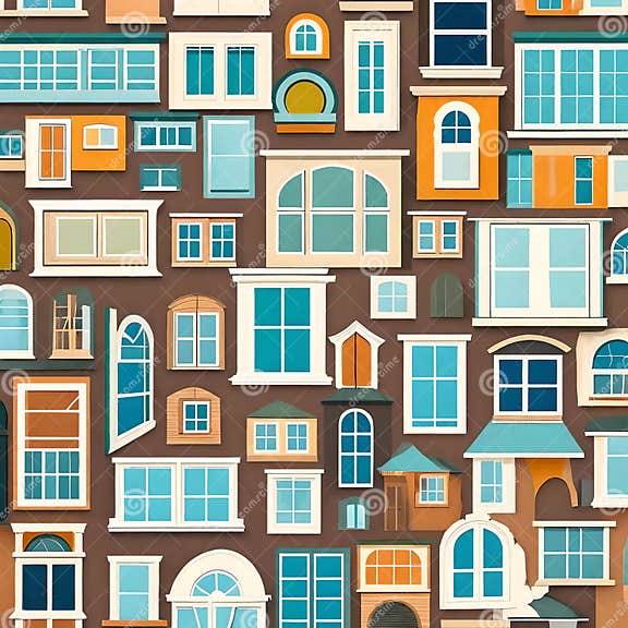 Various Windows in Different Shapes and Sizes - Ai Generated Image ... Various Windows in Different Shapes and Sizes - Ai Generated Image ...