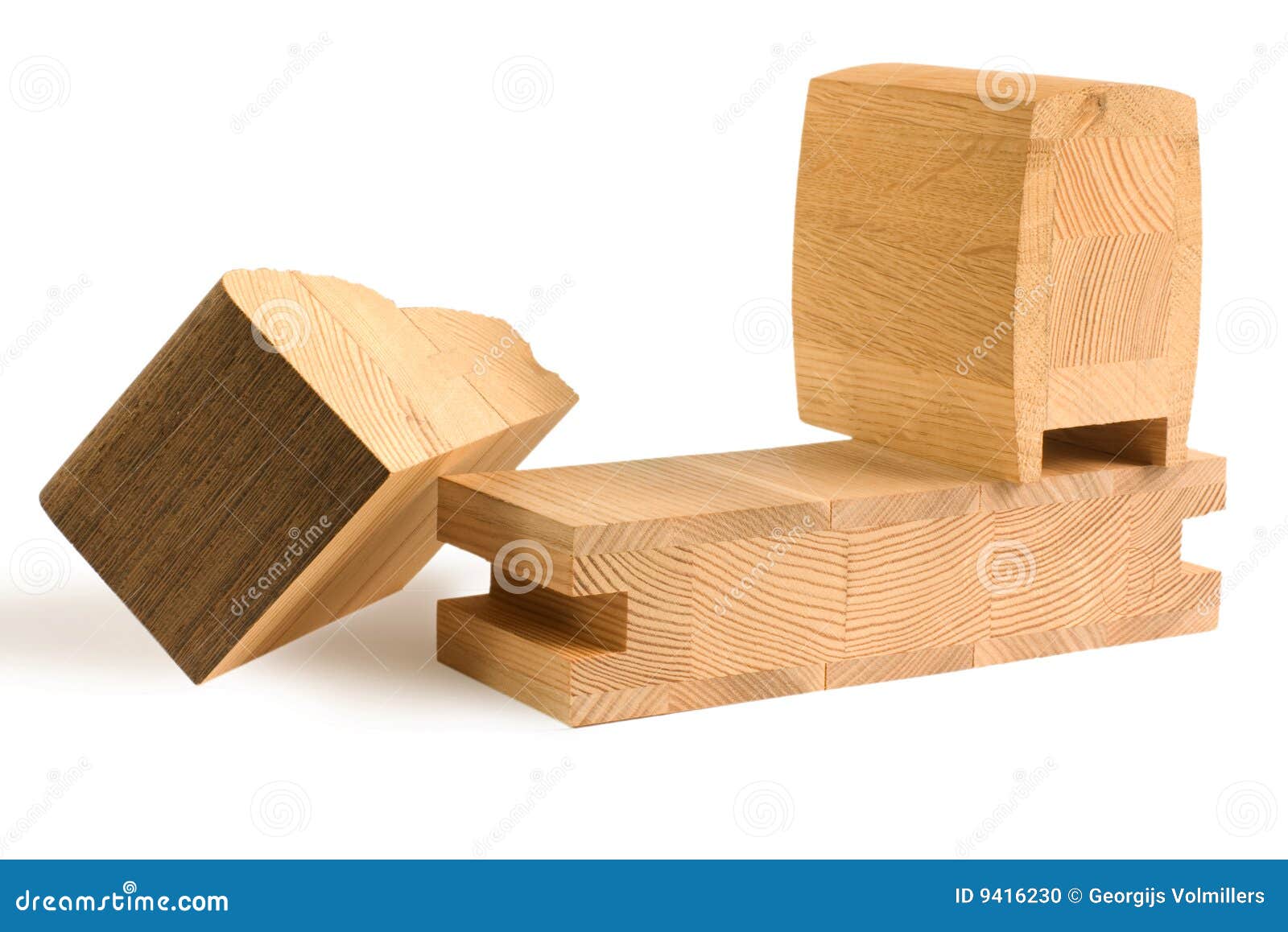 Various Wood Billets for Furniture Stock Photo - Image of isolated ...