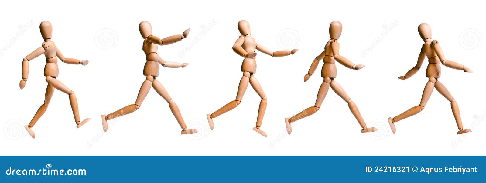 Various Wood Doll Walking - Set 1 Stock Image - Image of doll, wood ...