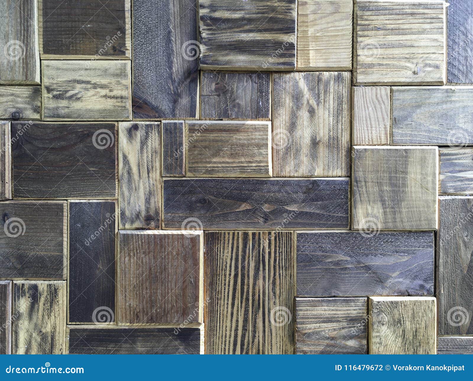 Various Wood Grain Pattern in Geometric Shape Surface in Random Stock ...