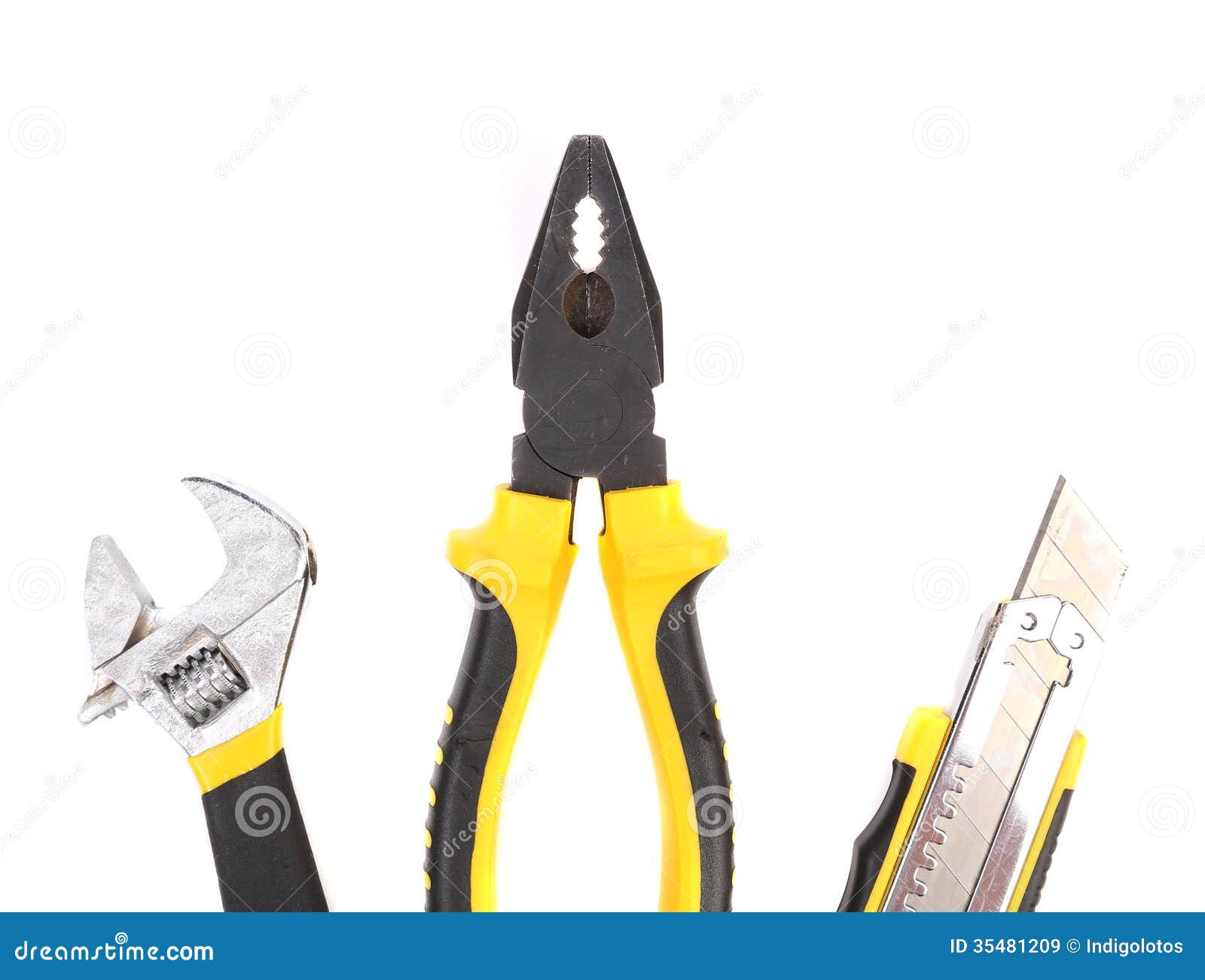 Various worker tools stock image. Image of pliers, alligator - 35481209