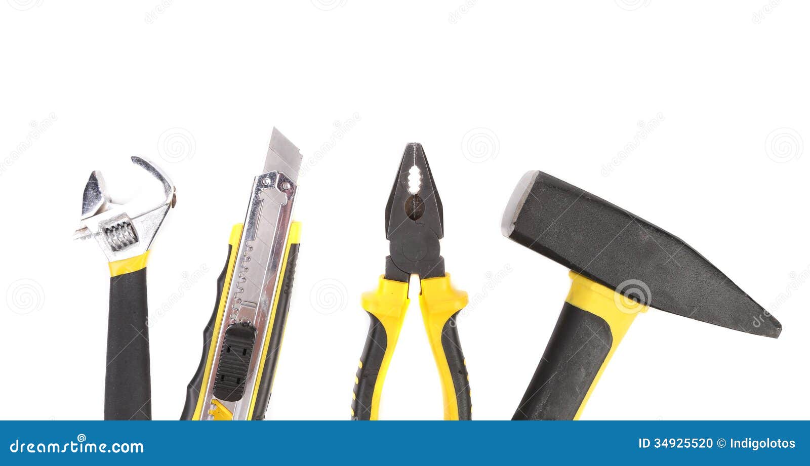 Various worker tools. stock photo. Image of hard, construction - 34925520