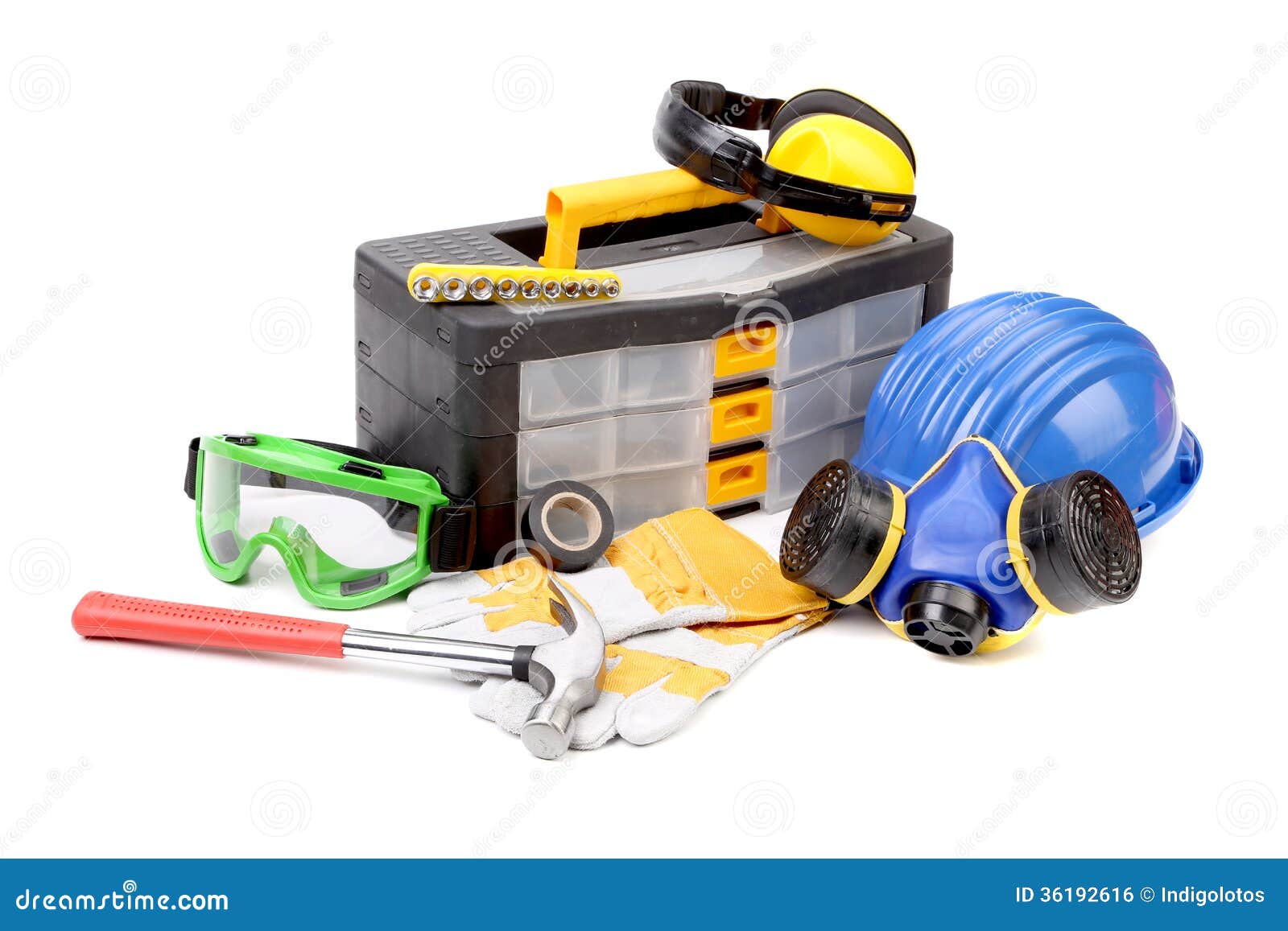 Various working equipment. stock photo. Image of construction - 36192616