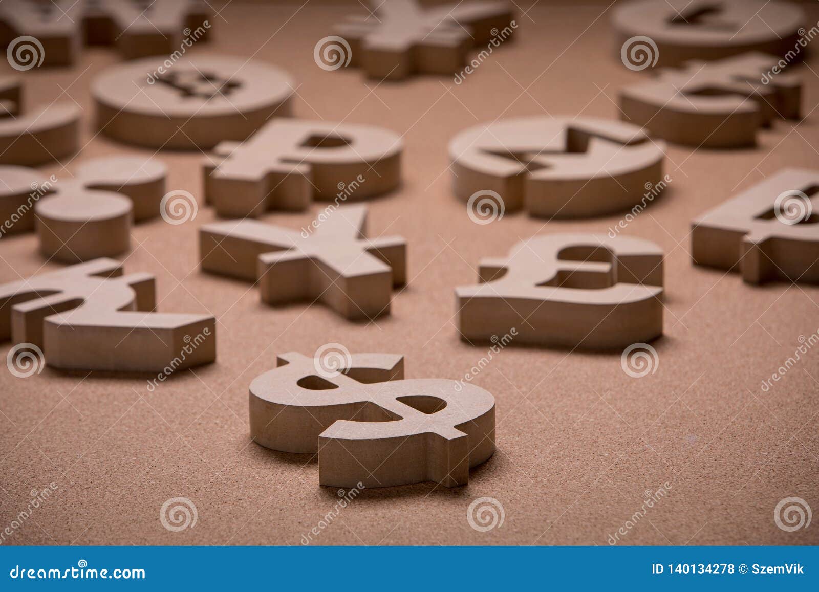 Various World Financial Currencies with US Dollar Stock Photo - Image ...