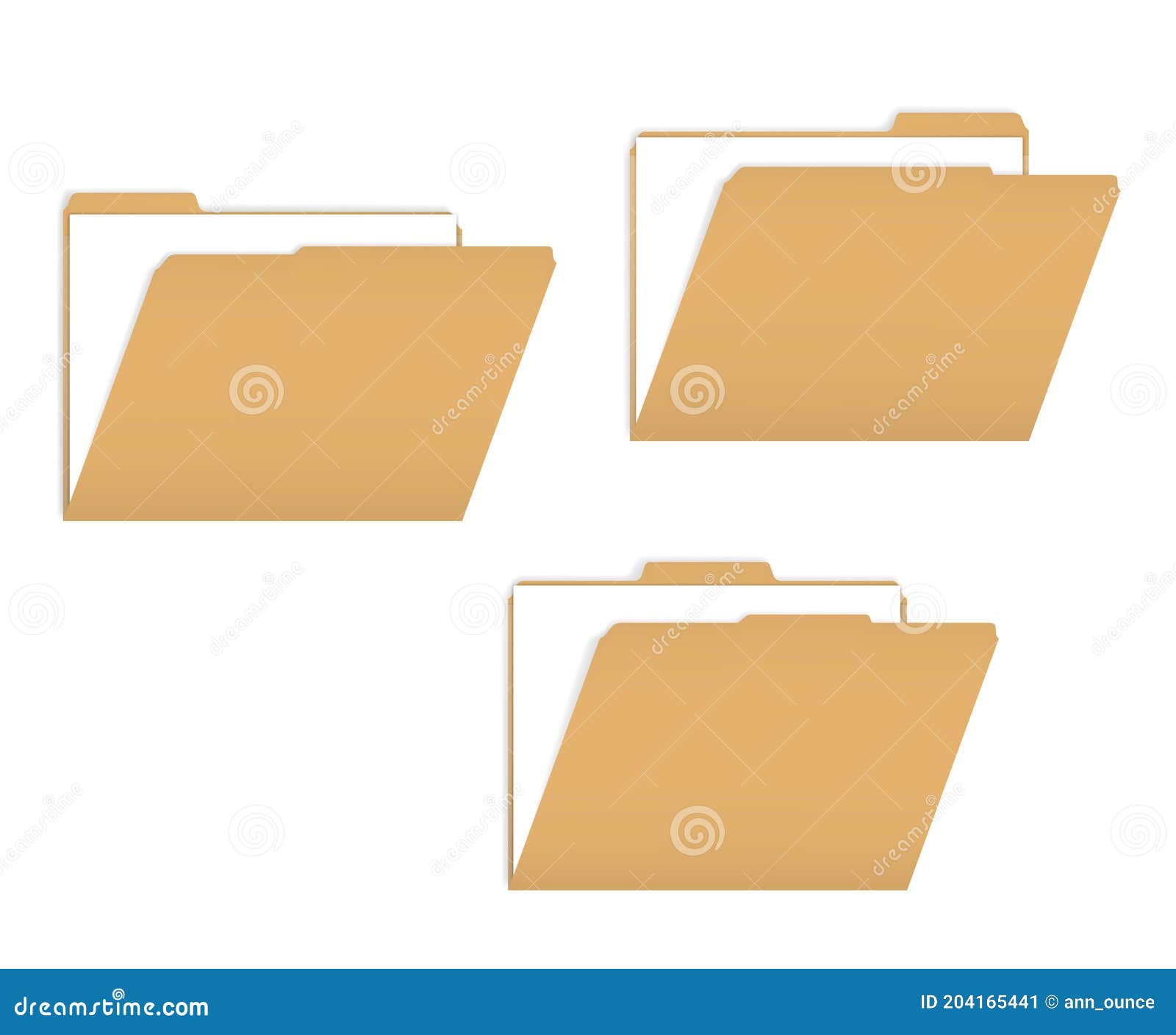 Clear Tabbed Plastic File Folder On Transparent Background Realistic ...