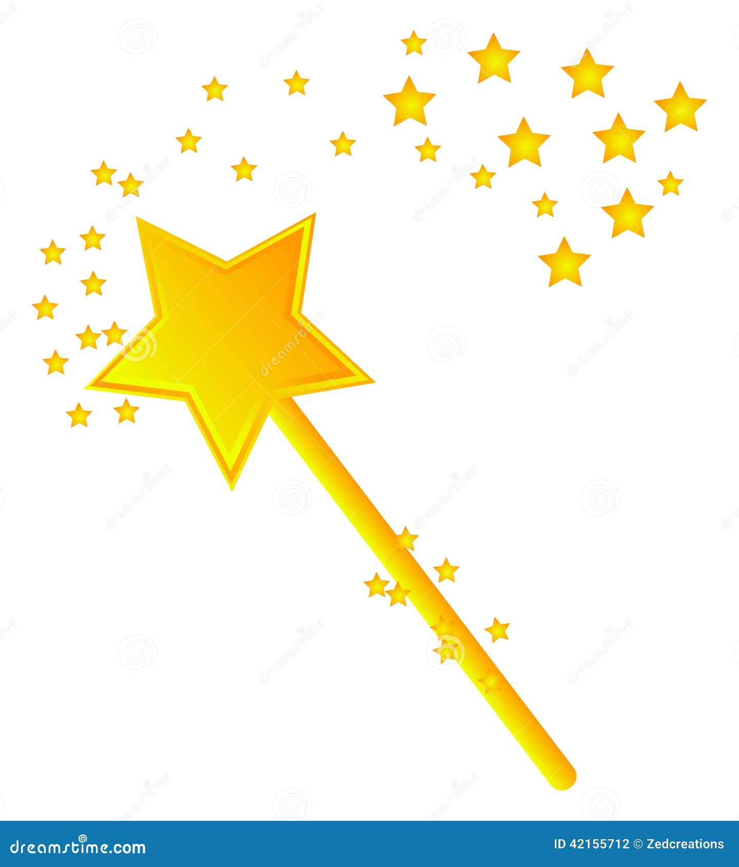 Varita mágica ilustración del vector. Ilustración de juego - 42155712