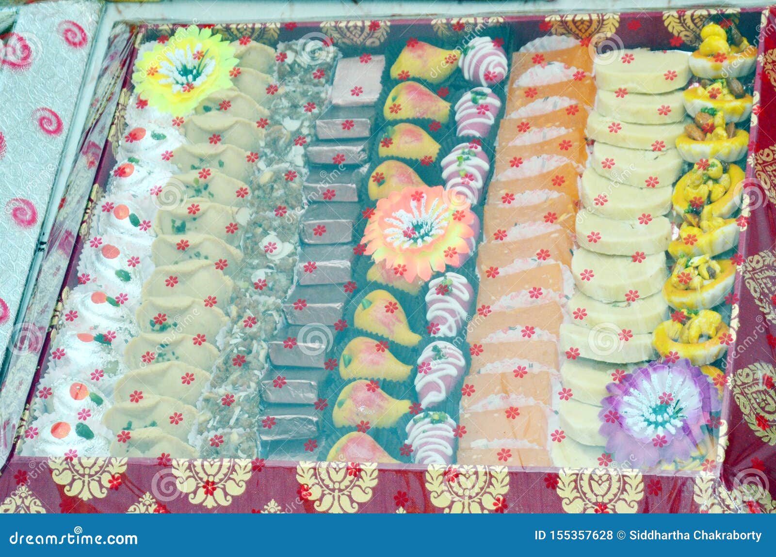 The VARITY of TESTY SWEETS are DIFFERENT COLORS & SHAPES . Stock Photo ...