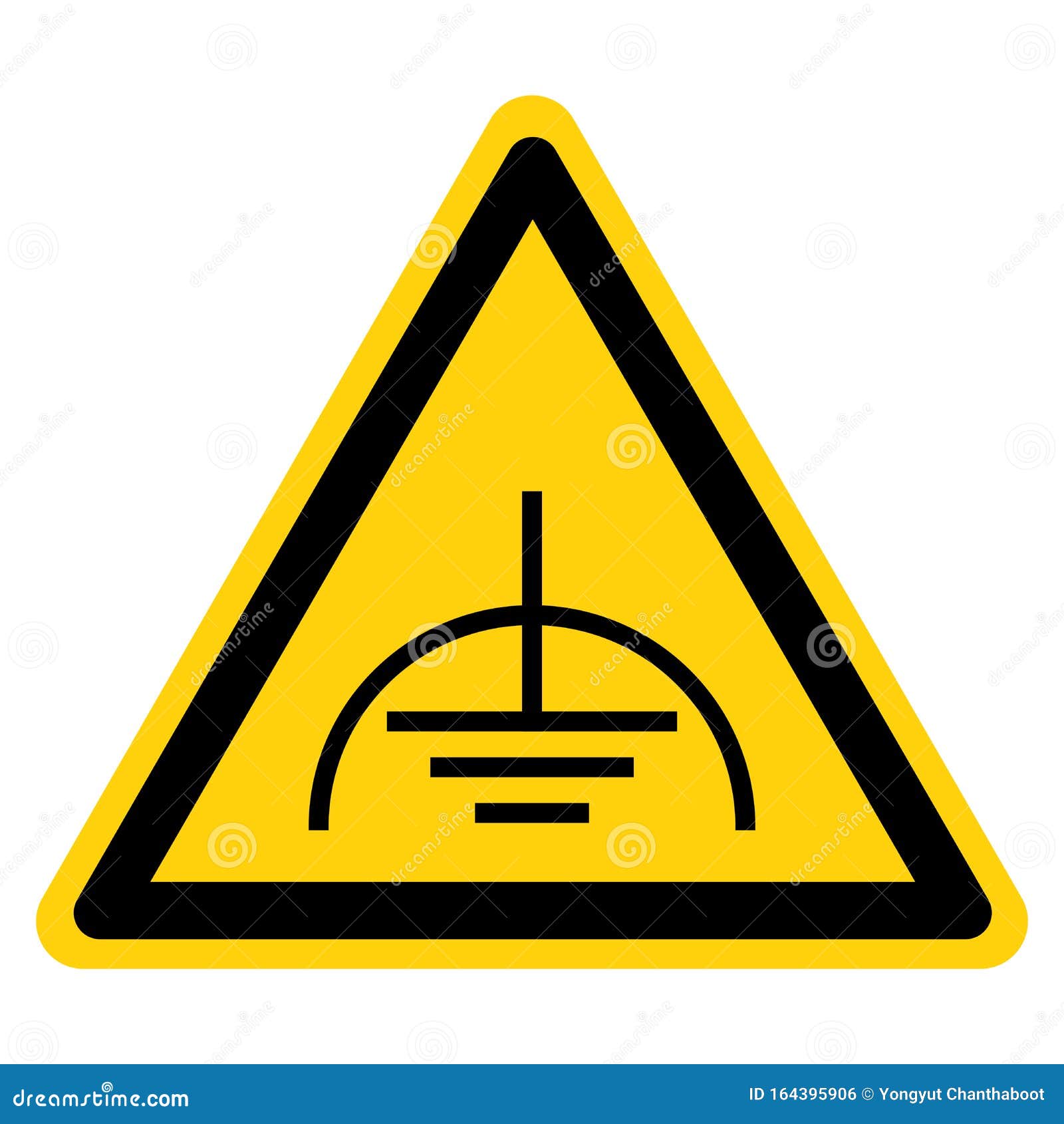 Varning Noisless Earth Clean Ground Symbol Sign, Vector Illustration ...