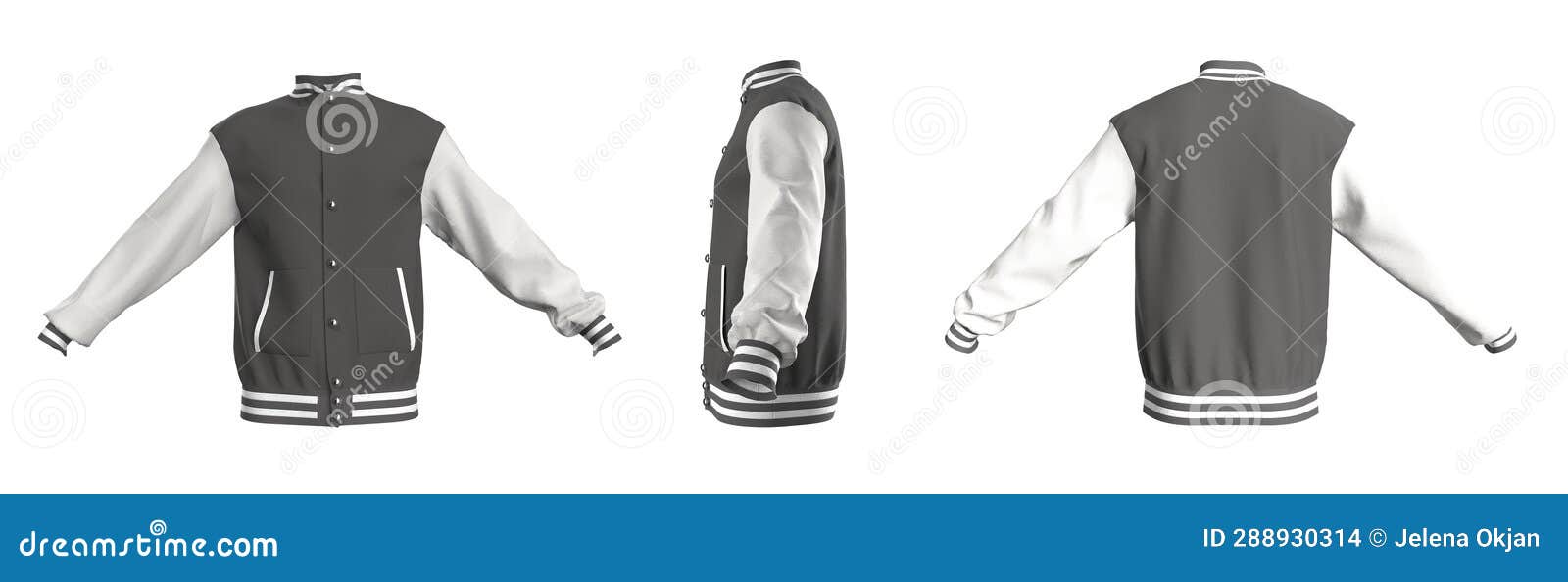 Varsity Jacket stock photo. Image of branding, style - 288930314