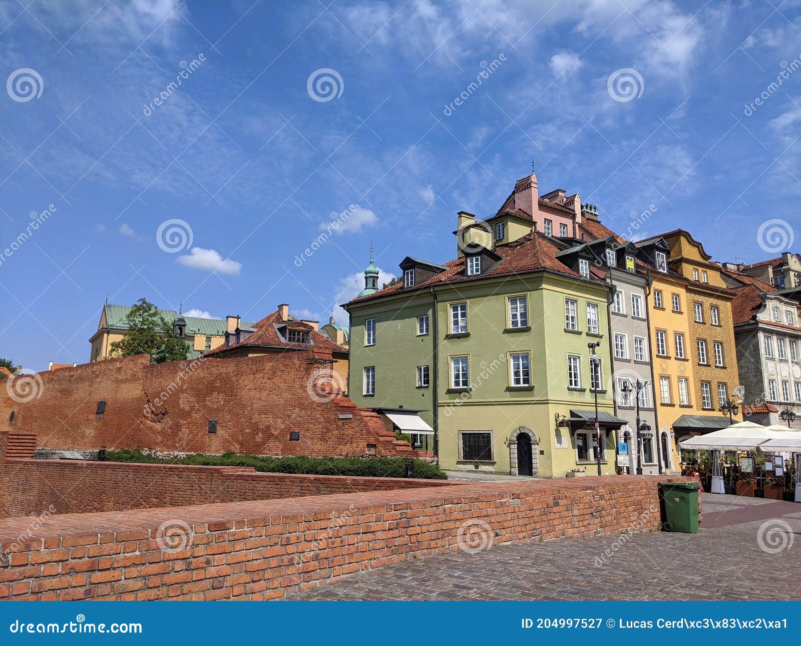 Varsovie City Center Reconstructed City after WWII Stock Image - Image ...