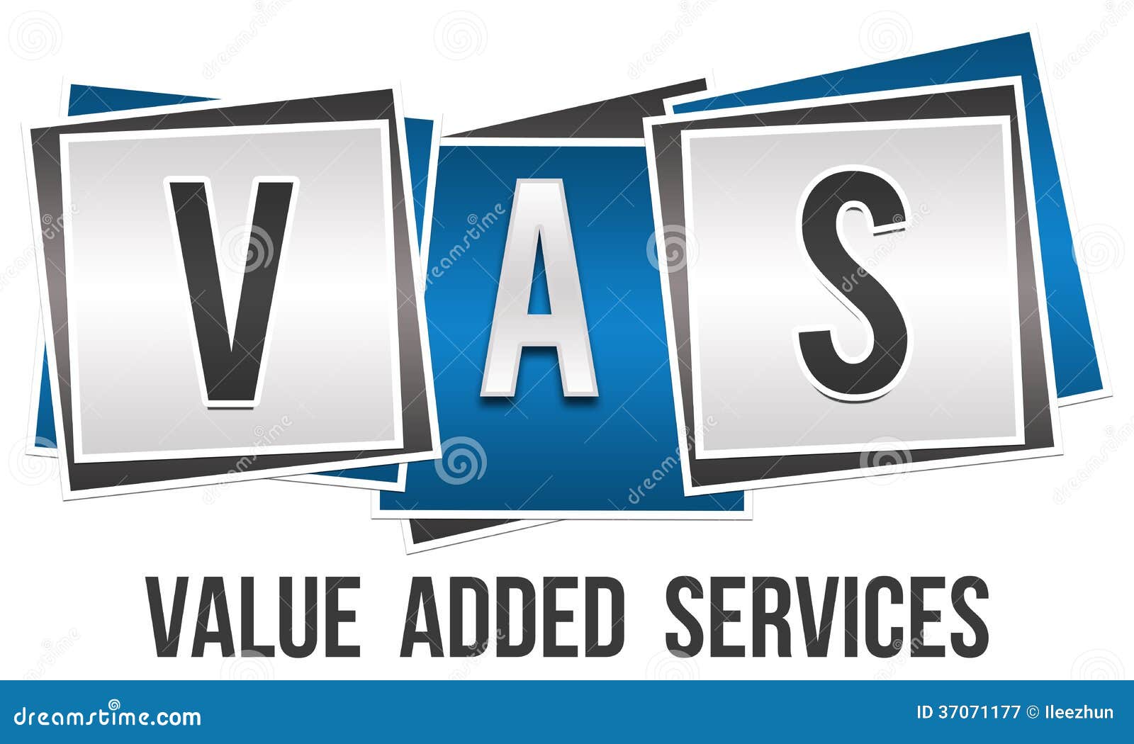 VAS Three Blocks stock illustration. Illustration of presentation ...