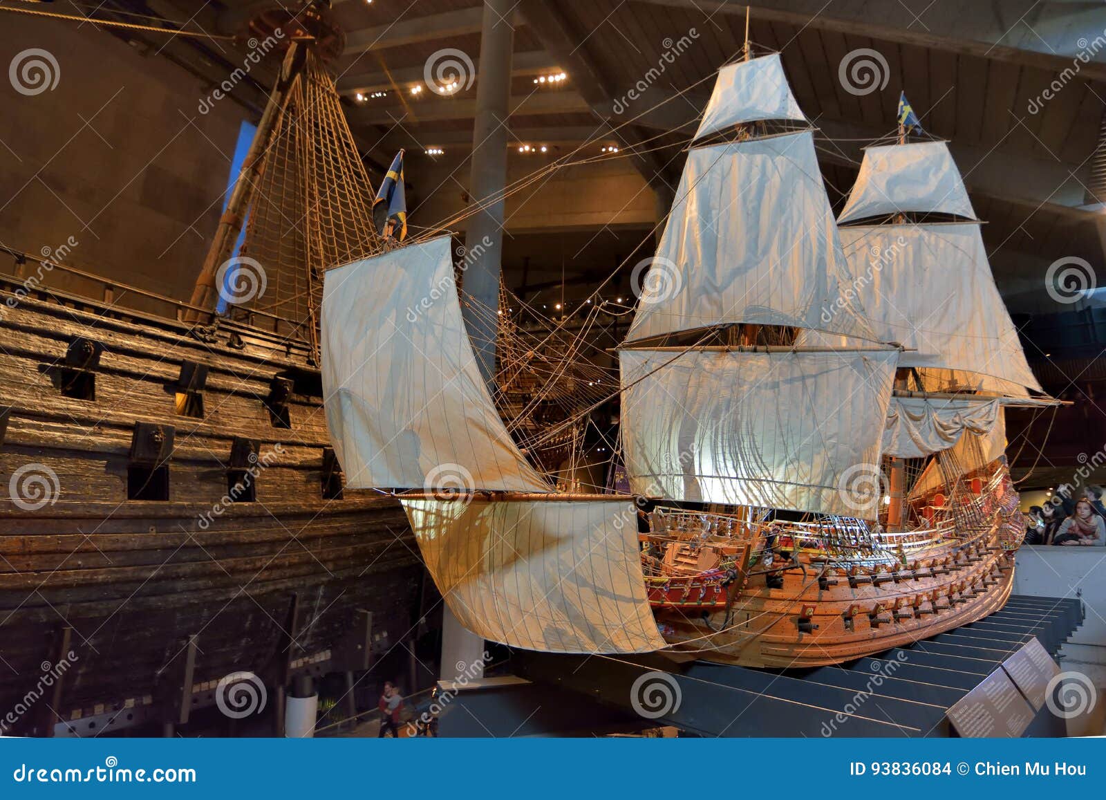 Vasa boat editorial stock image. Image of town, travel - 93836084
