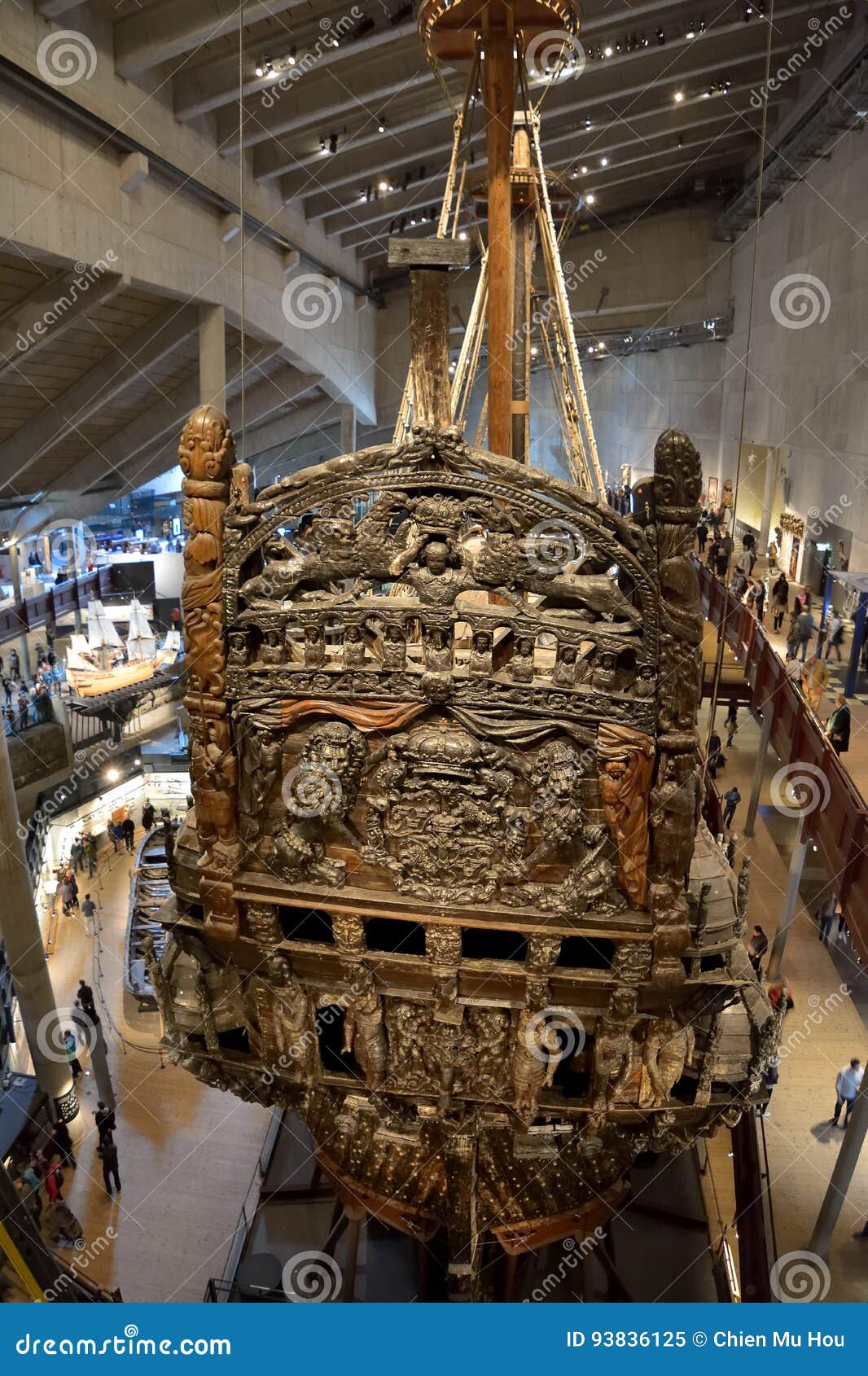 Vasa boat editorial image. Image of vasa, interior, museum - 93836125