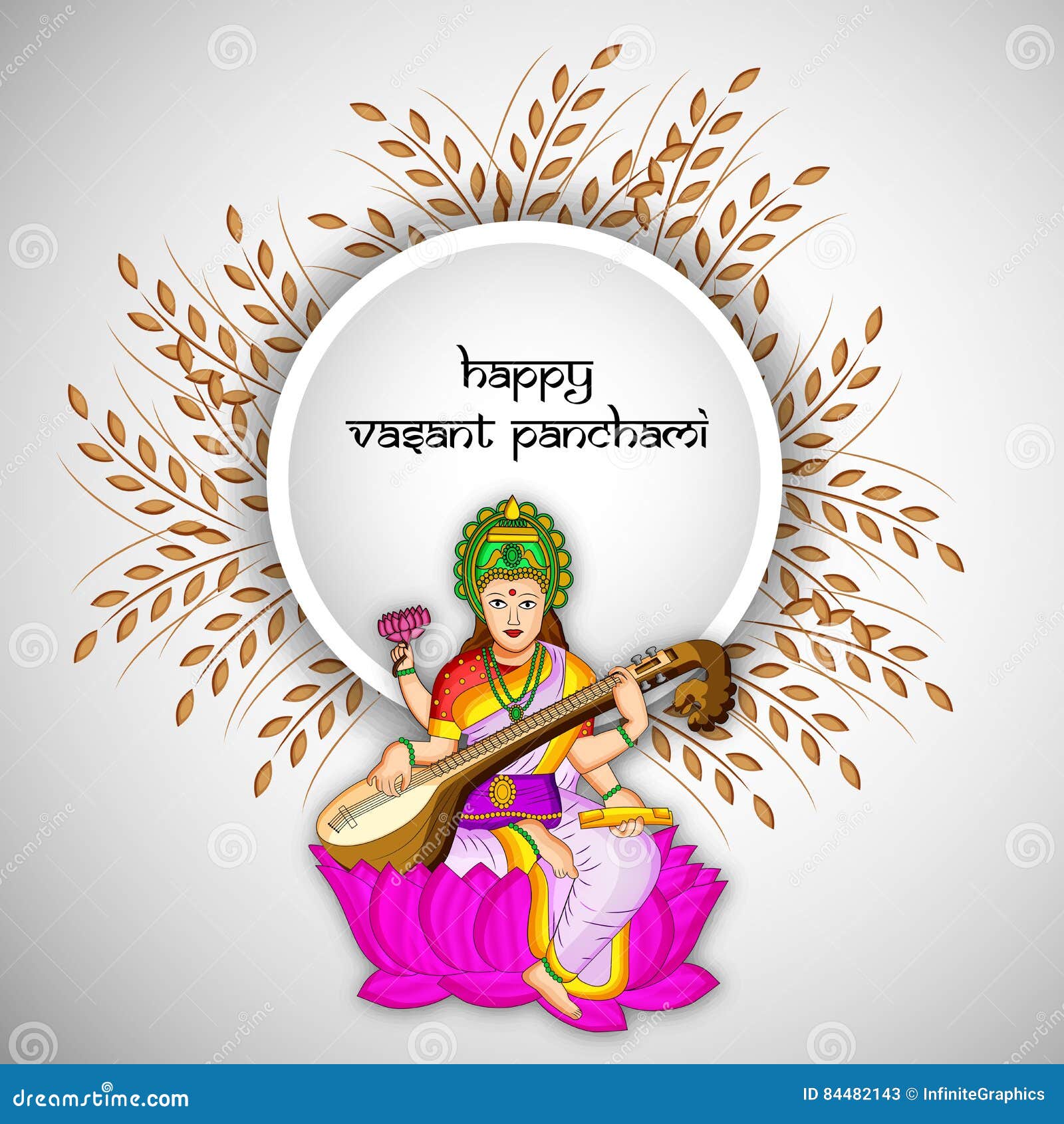 Vasant Panchami background stock vector. Illustration of culture - 84482143
