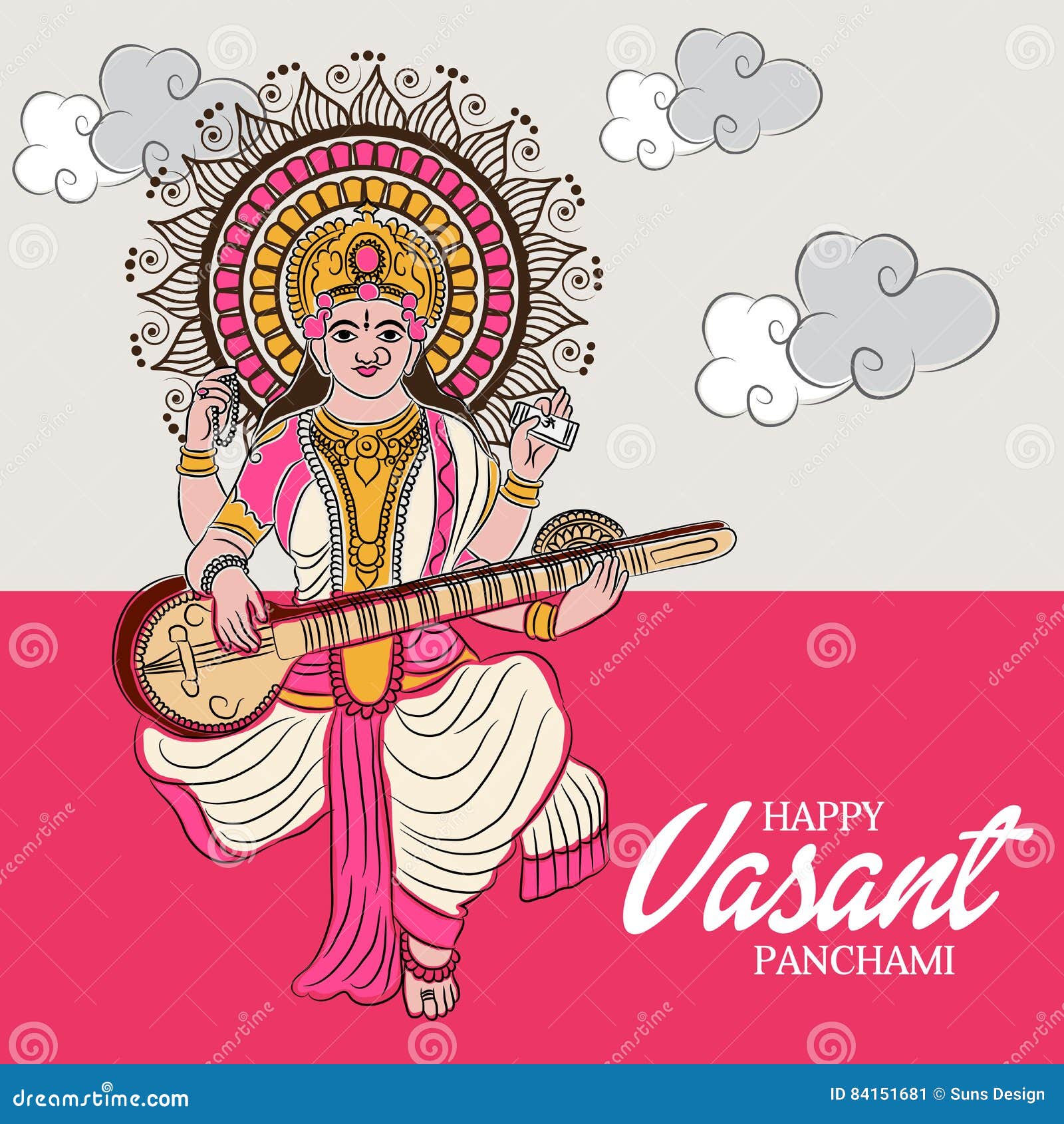 Vasant Panchami stock illustration. Illustration of kites - 84151681