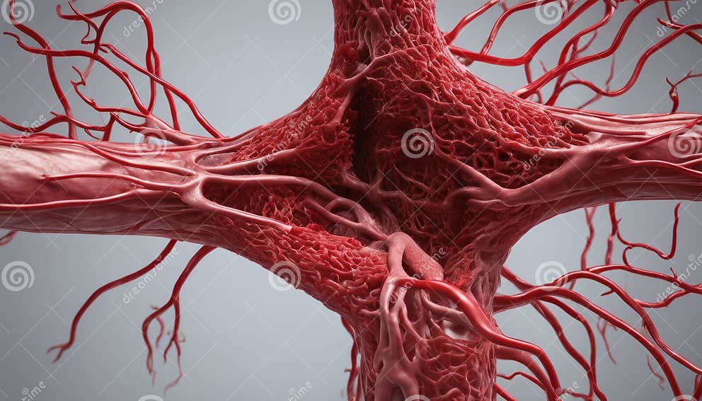 Vascular Network, Intricate and Complex, Symbolizing Life S ...