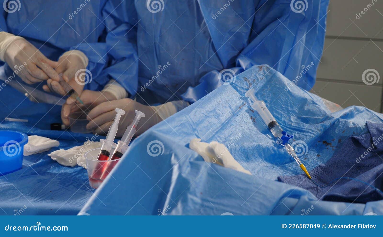 Vascular Surgery. Radiologist Performs Endovascular Operation with ...