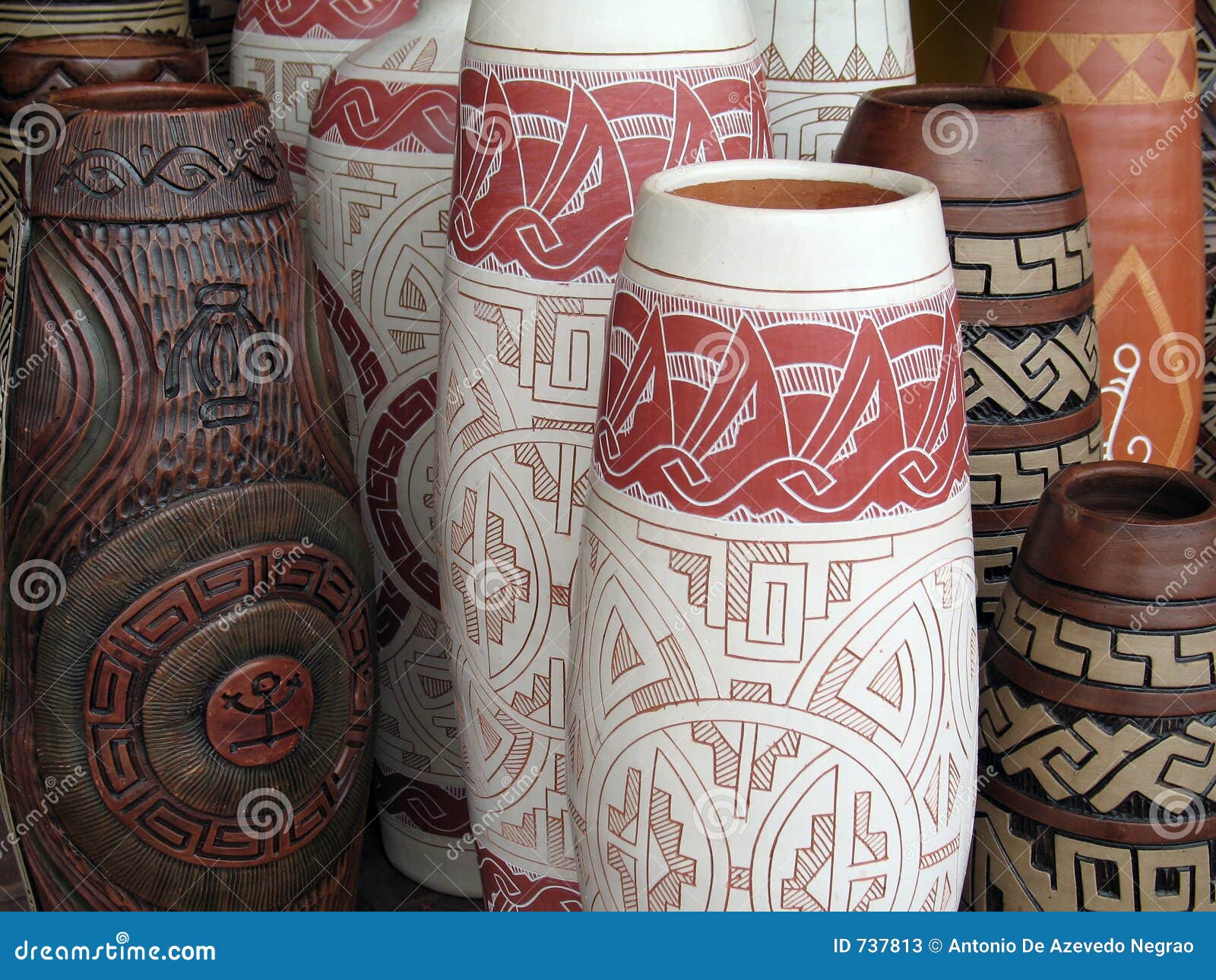 Vase aboriginal stock image. Image of artistic, handwork - 737813