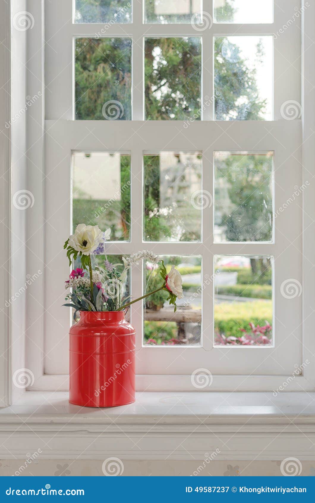 Flower Window Stock Photography | CartoonDealer.com #212266862