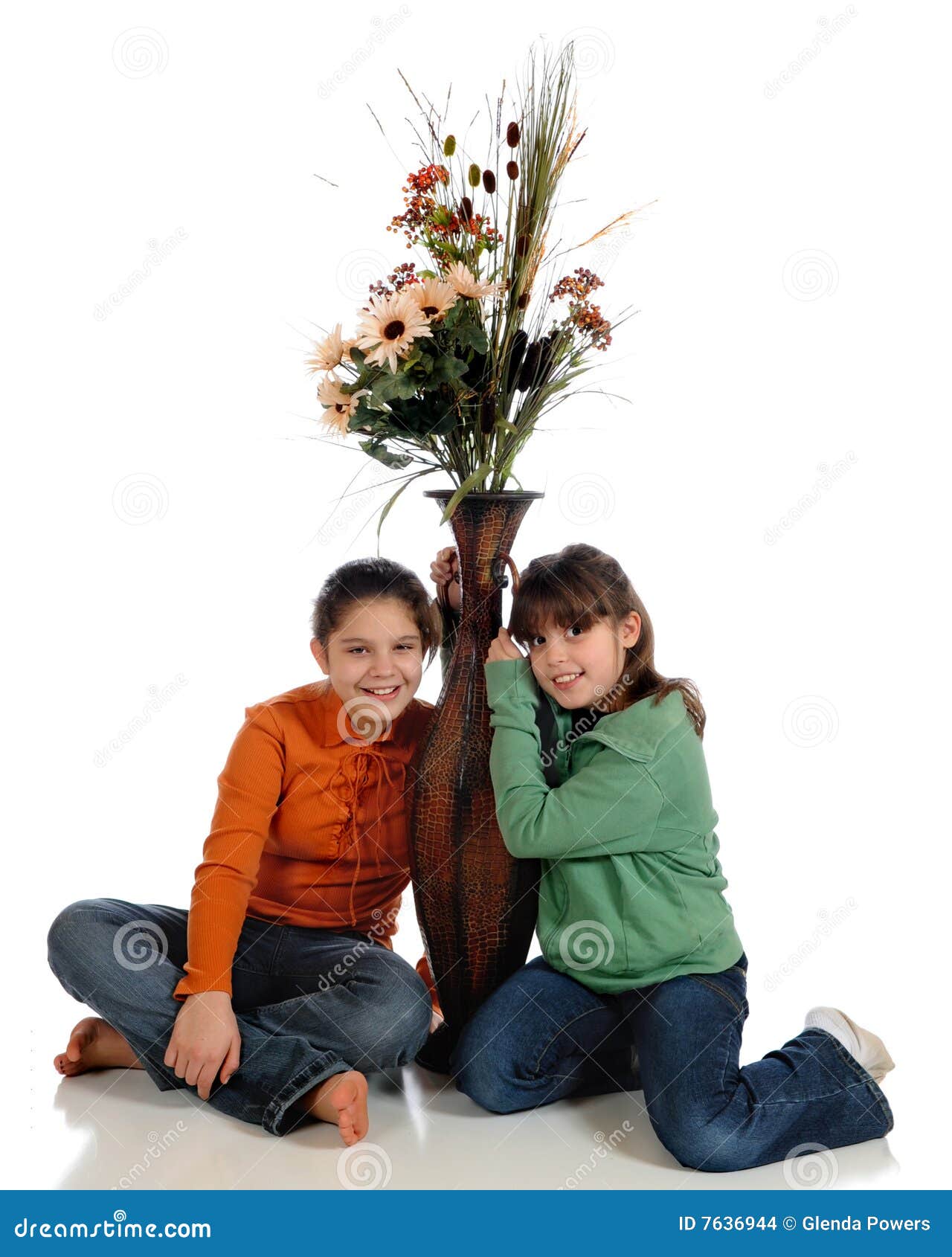 Vase Huggers stock photo. Image of autumn, person, barefoot - 7636944