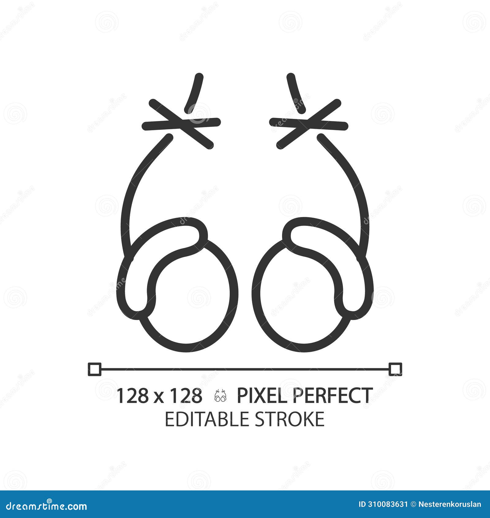 Vasectomy linear icon stock vector. Illustration of urology - 310083631