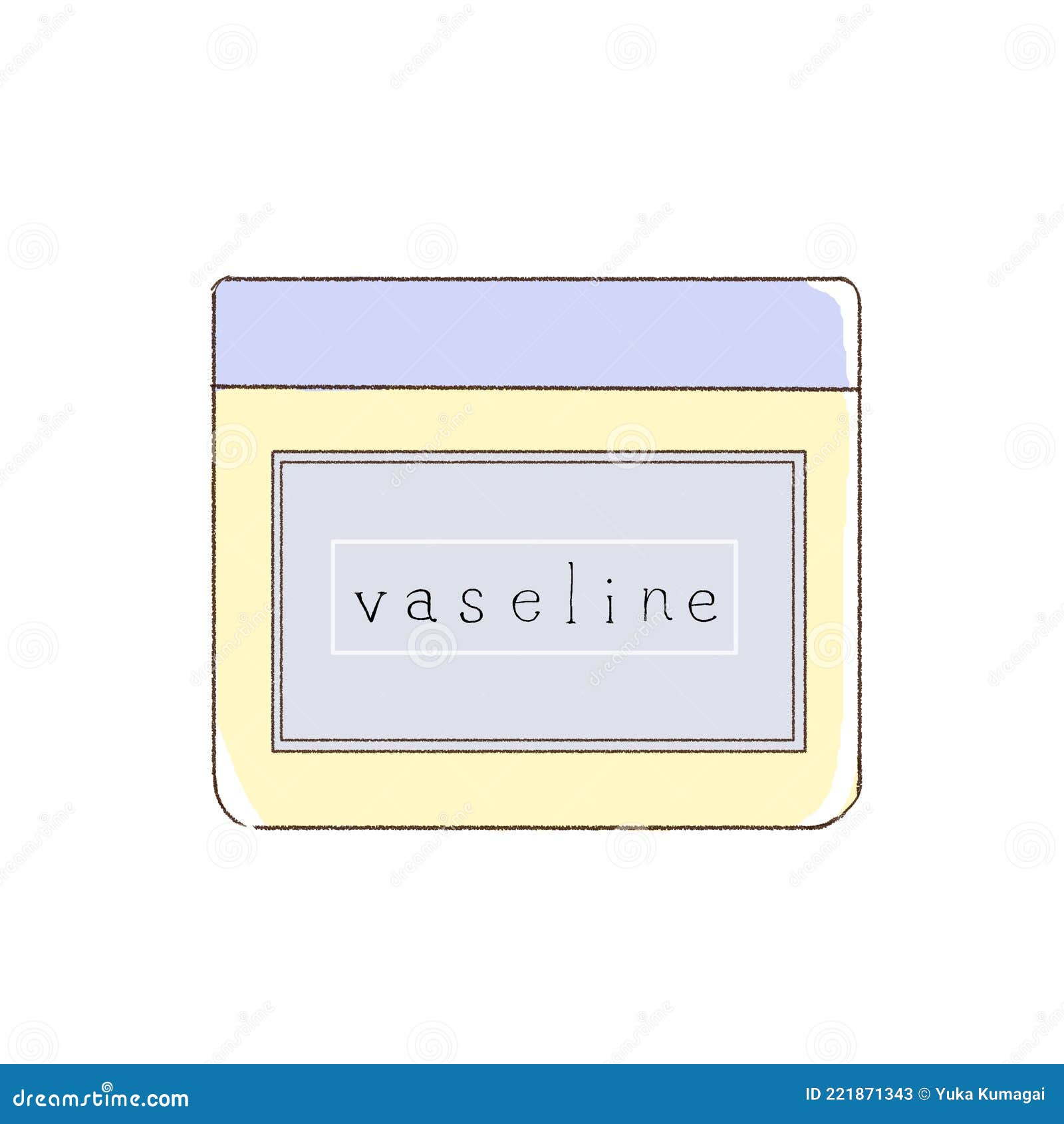 Vaseline. Cute and Simple Art Style Stock Vector - Illustration of ...