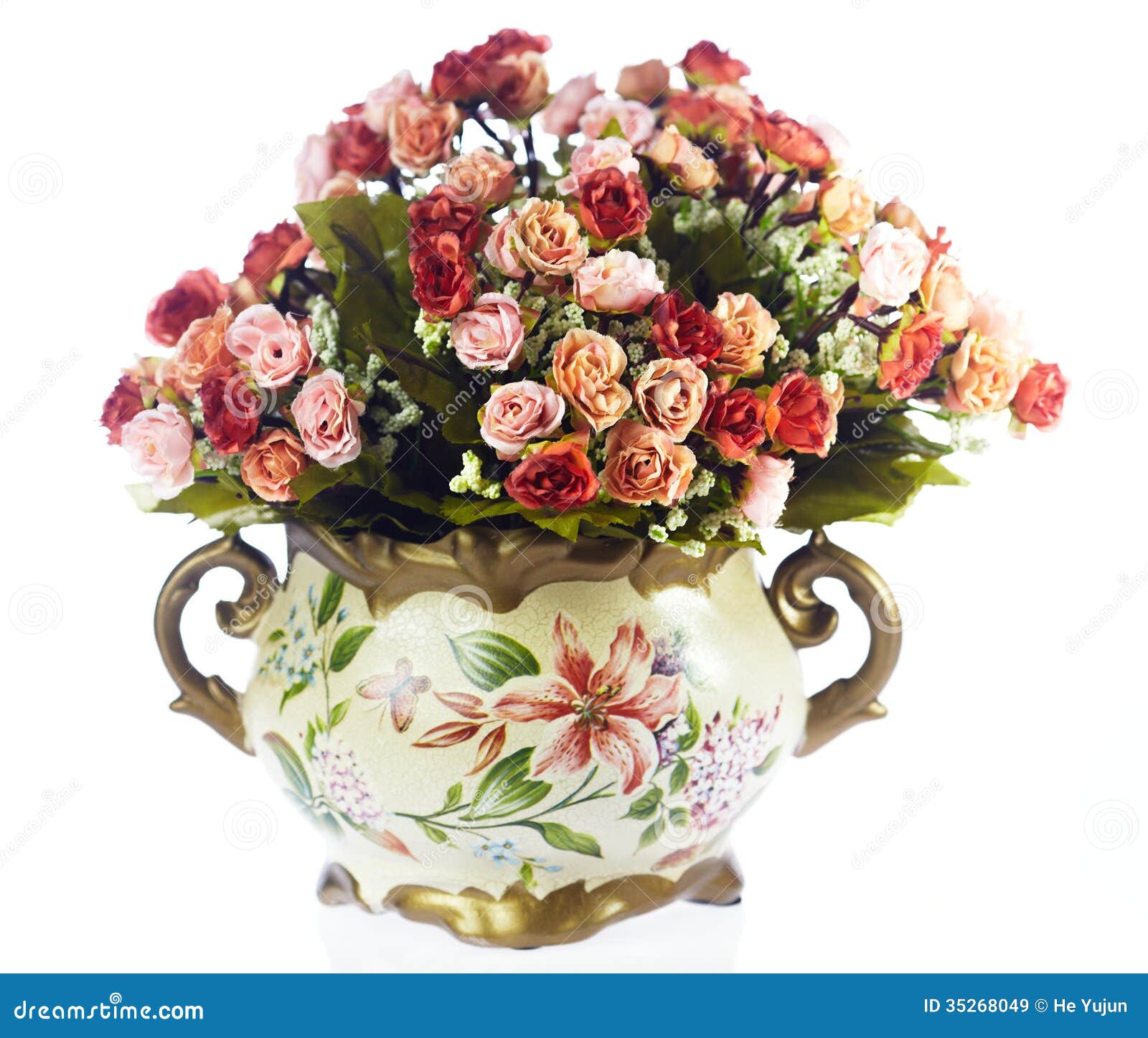 Vases avec des fleurs image stock. Image du moderne, ménage - 35268049