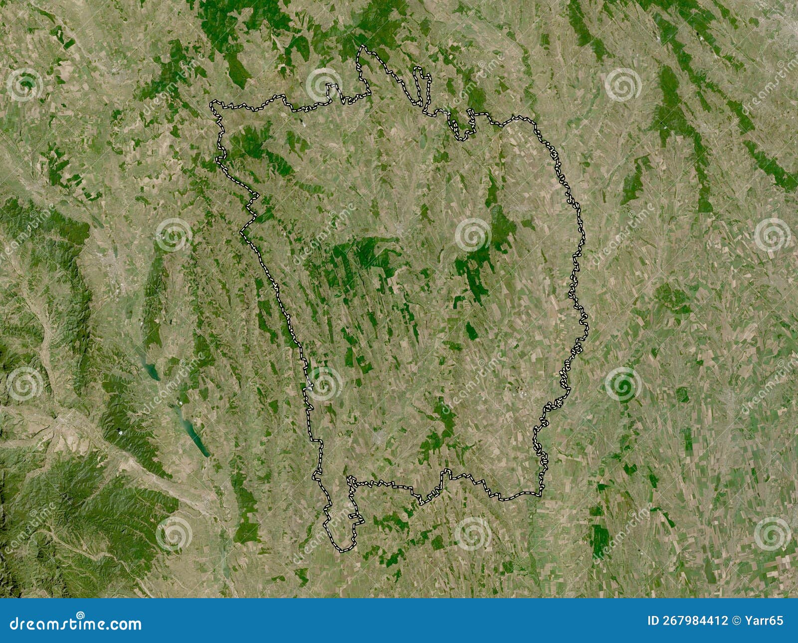 Vaslui, Romania. Low-res Satellite. No Legend Stock Illustration ...