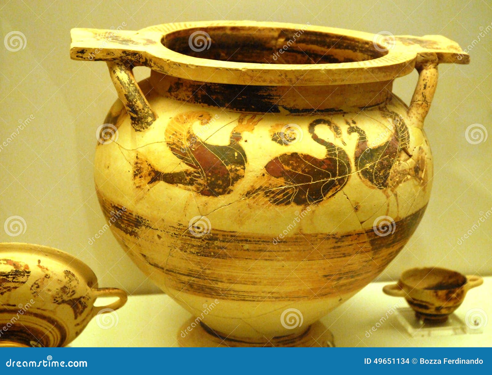 Vaso di Micene antico fotografia stock. Immagine di analisi - 49651134