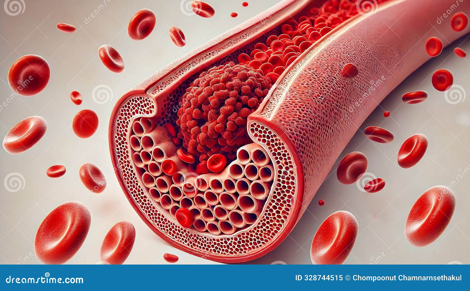 Vasoconstriction and Clot Formation in a Blood Vessel Stock ...