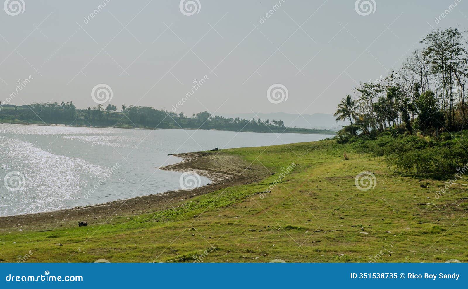 A Vast and Beautiful Expanse of River and Land Stock Image - Image of ...