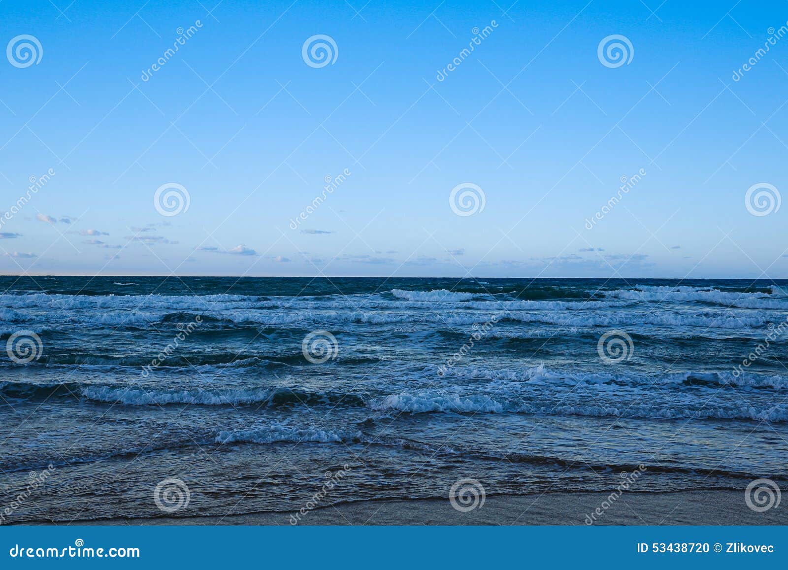 Vast Blue Ocean in Evening Light Stock Photo - Image of harmony, ocean ...