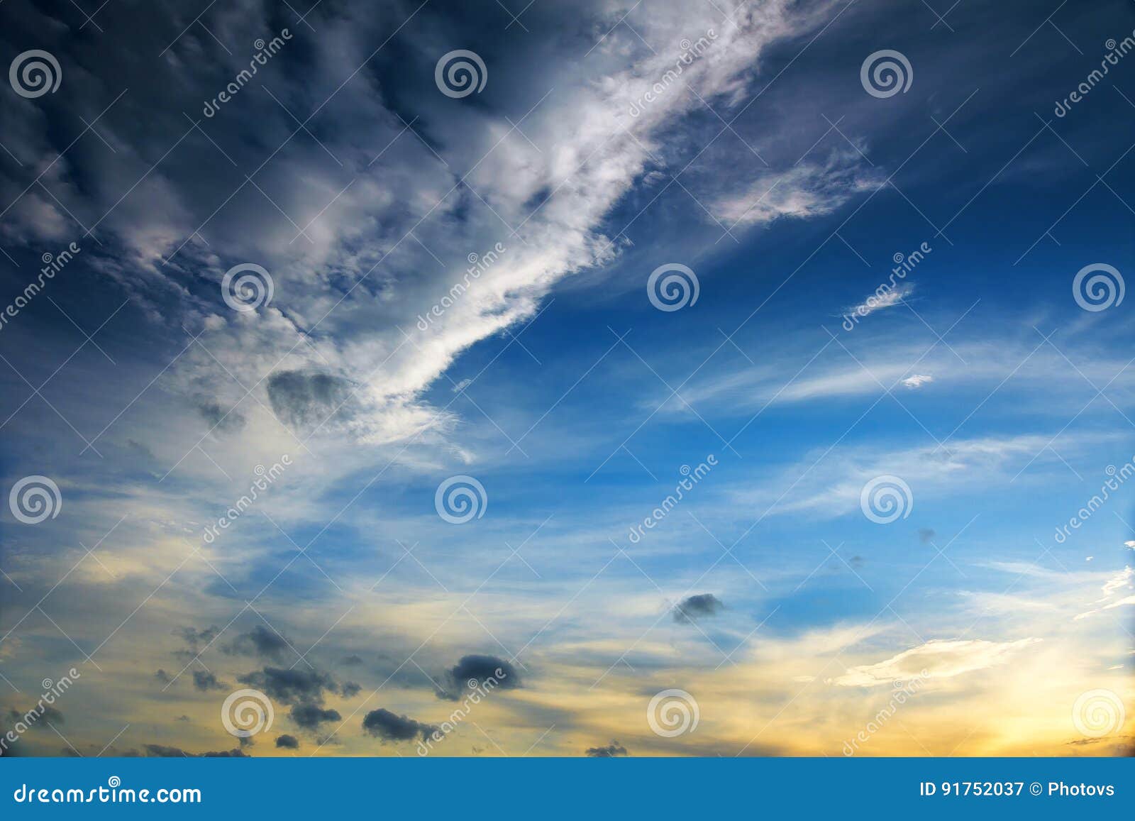 The Vast Blue Sky and Clouds Sky Stock Image - Image of cloudscape ...