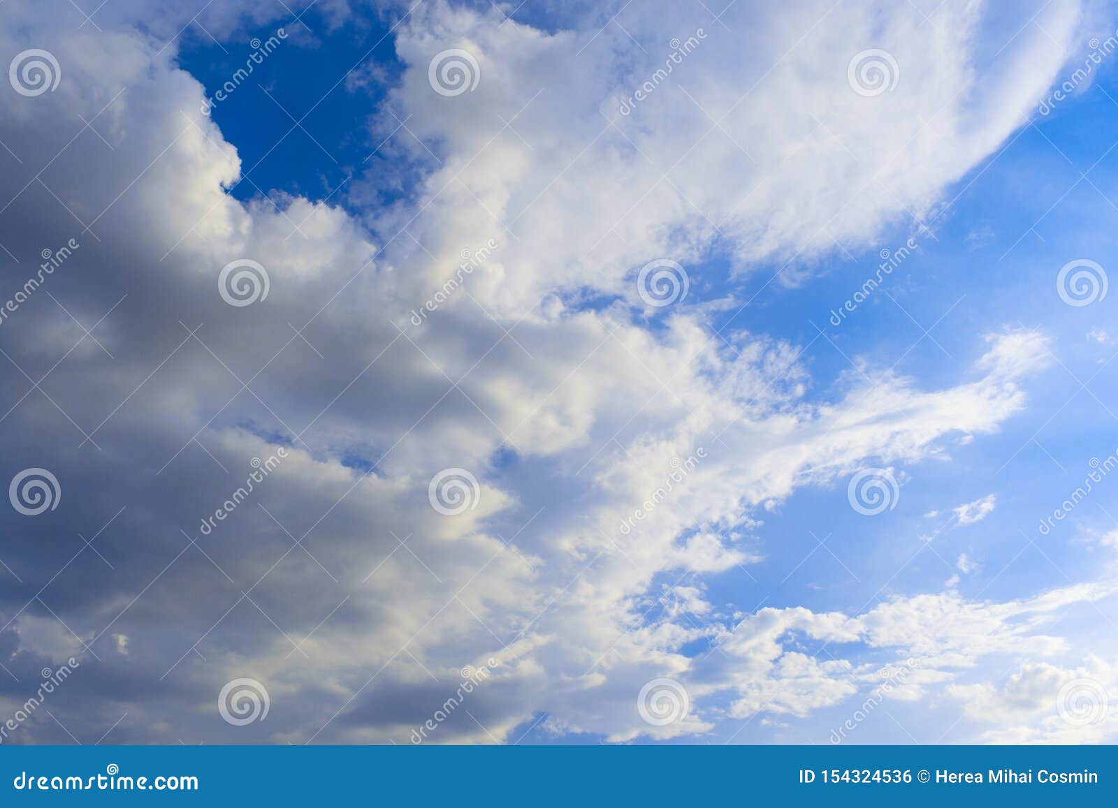 The Vast Blue Sky and Clouds Sky Stock Photo - Image of cloudscape ...
