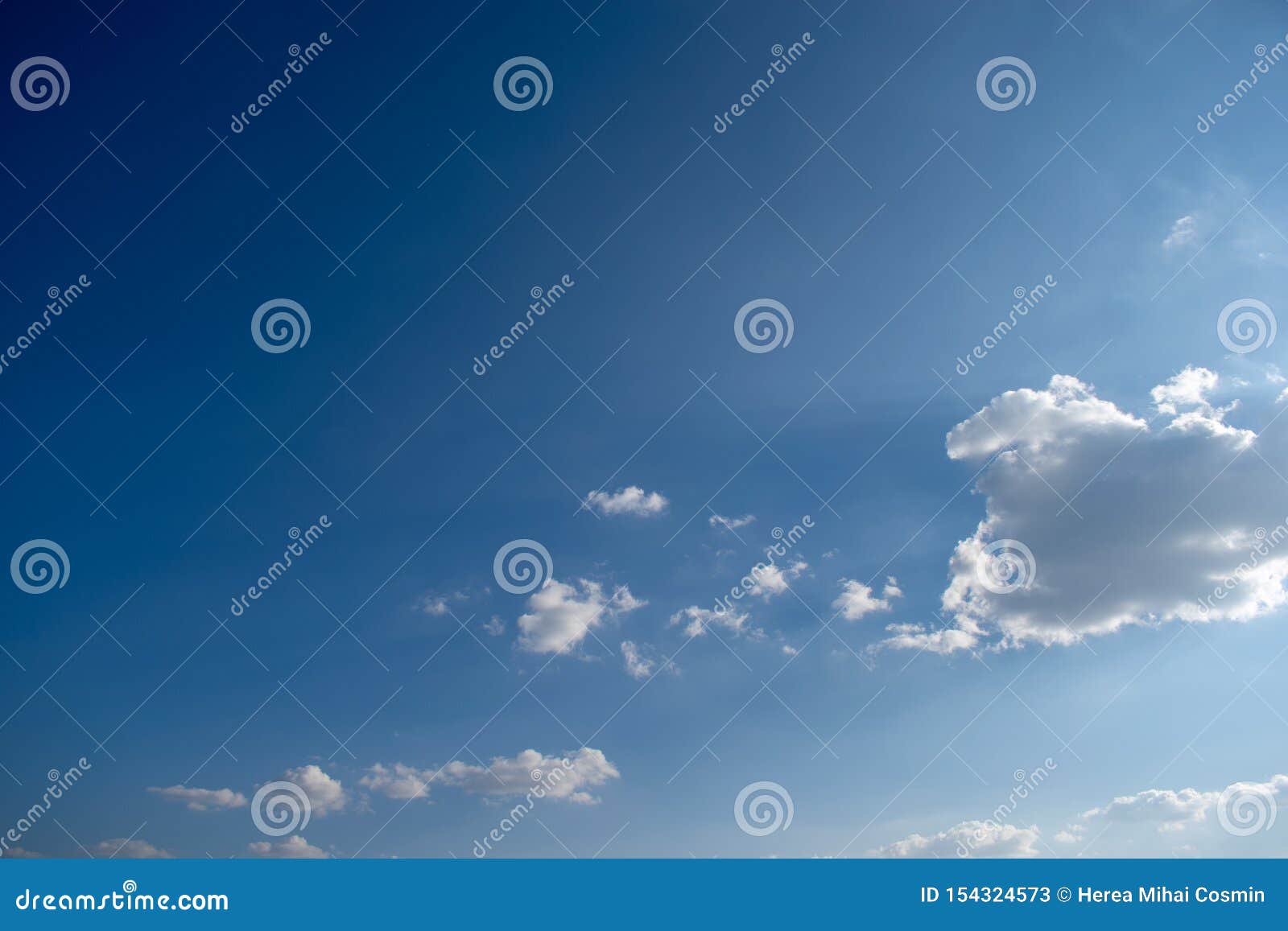 The Vast Blue Sky and Clouds Sky Stock Image - Image of idyllic, bright ...