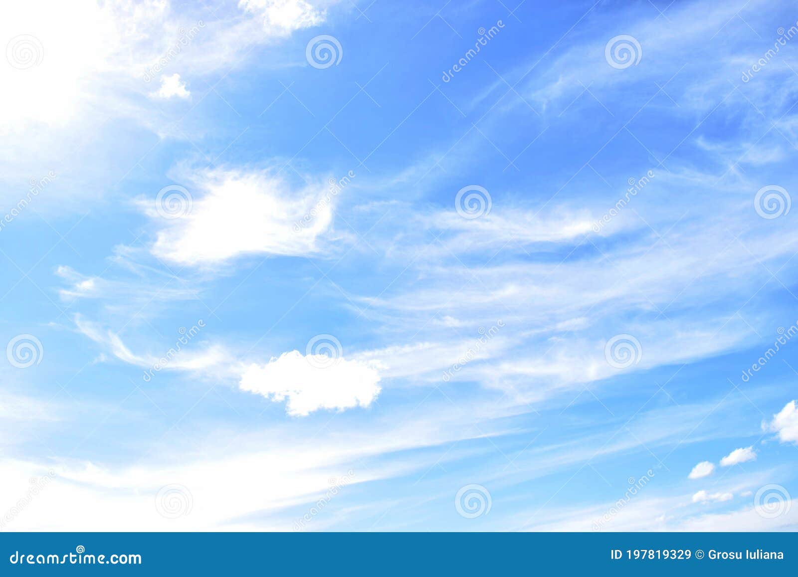 The Vast Blue Sky and Clouds Sky Stock Image - Image of landscape ...