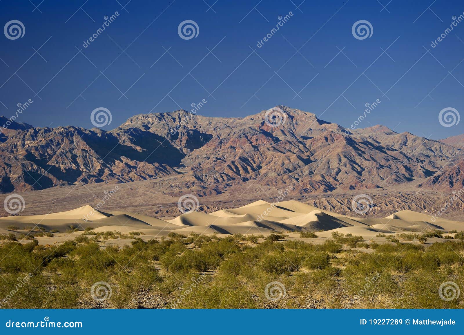 Vast Desert & Sand Dunes Stock Image - Image of geologic, california ...