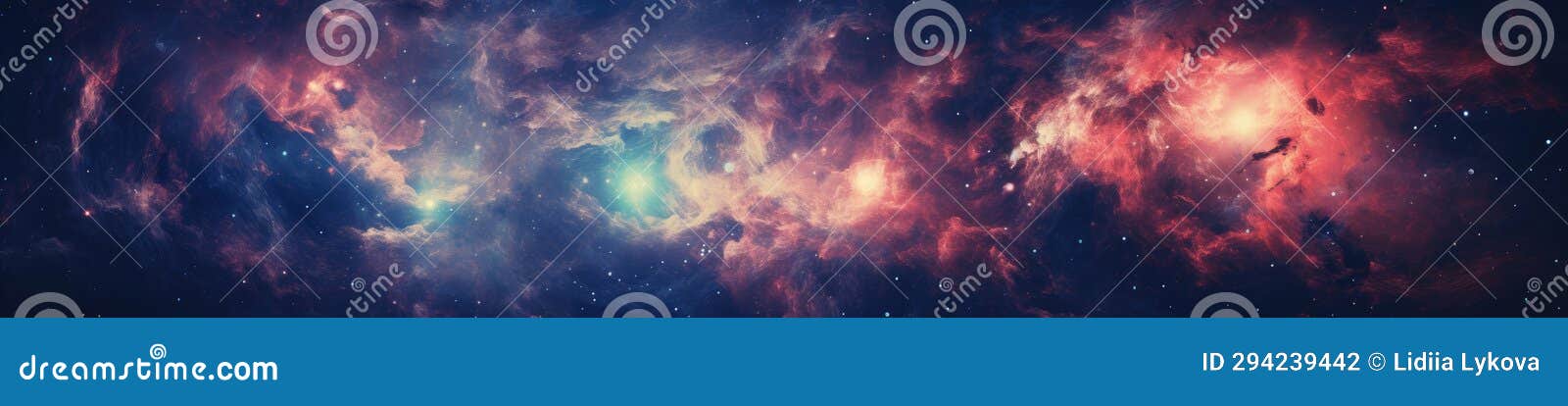 Vast, Empty Outer Space, Where Infinite Darkness. AI Generative Stock ...