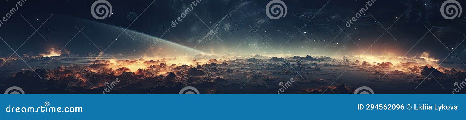 Vast, Empty Outer Space, Where Infinite Darkness. AI Generative Stock ...