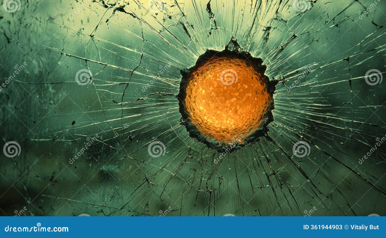 In Vast Empty Void Glowing Singularity Radiates Infinite Energy ...