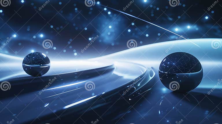 Mystical Cosmic Orbs in Interstellar Space Create a Mesmerizing Scene ...