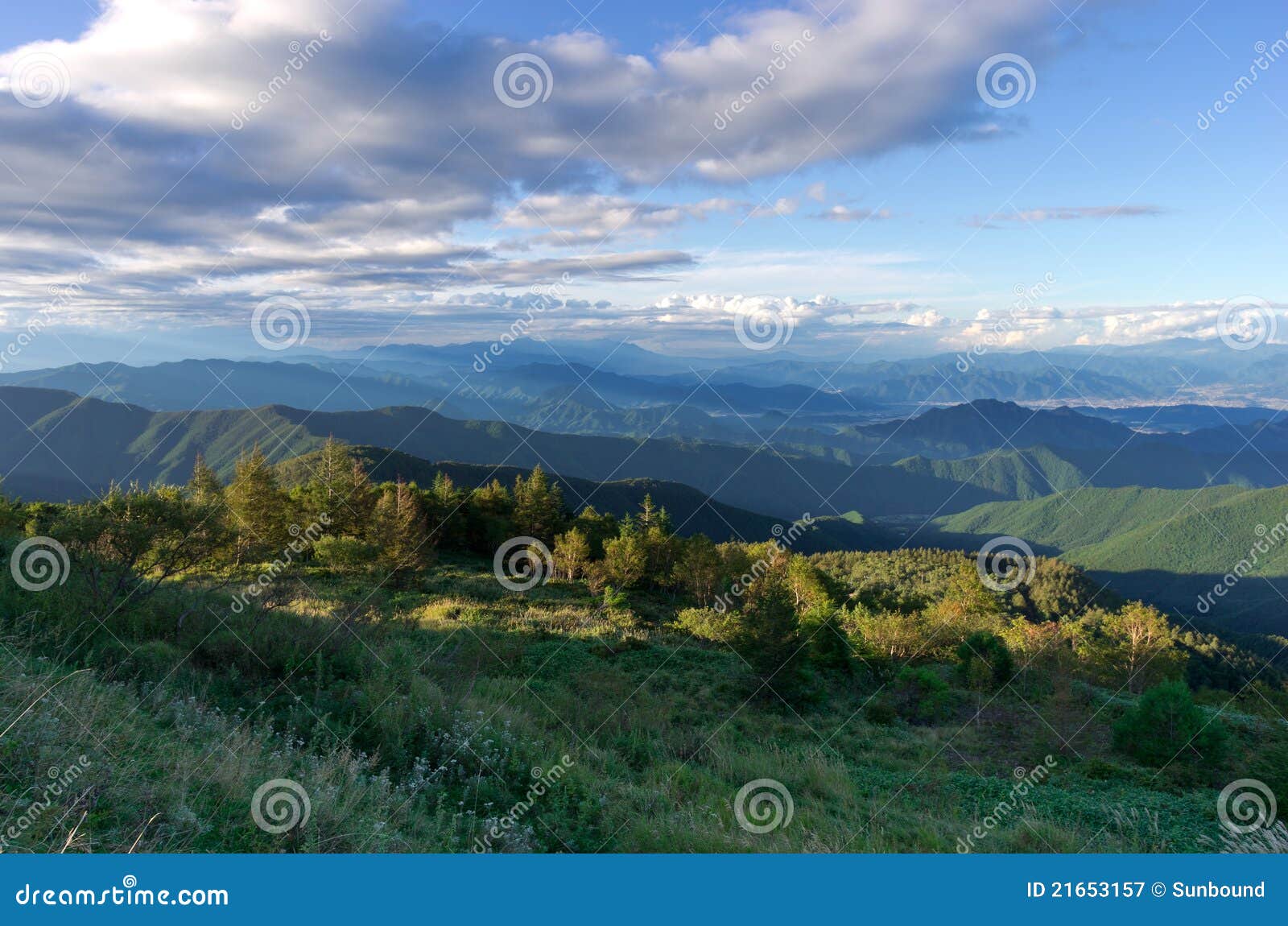 Vast mountain view stock image. Image of utsukushigahara - 21653157