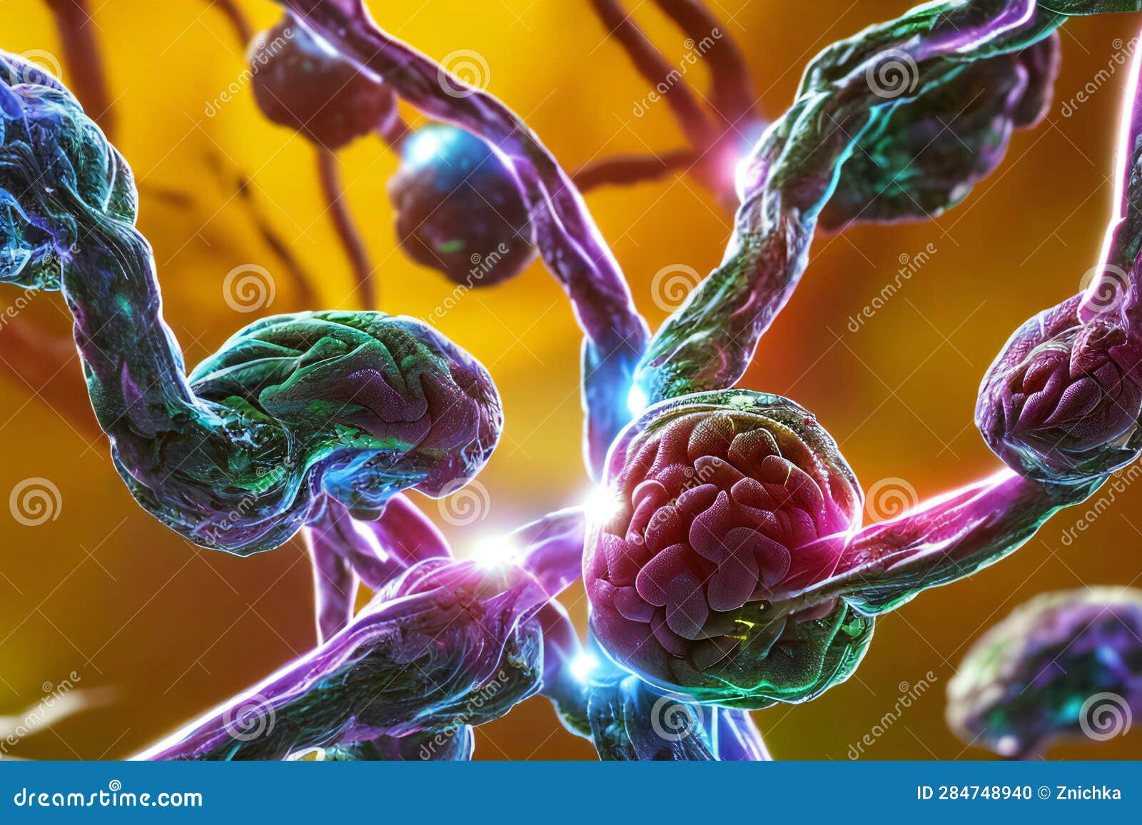 A Microscopic Look At The Intricate Neural Pathways Of The Brain Stock ... A Microscopic Look At The Intricate Neural Pathways Of The Brain Stock ...