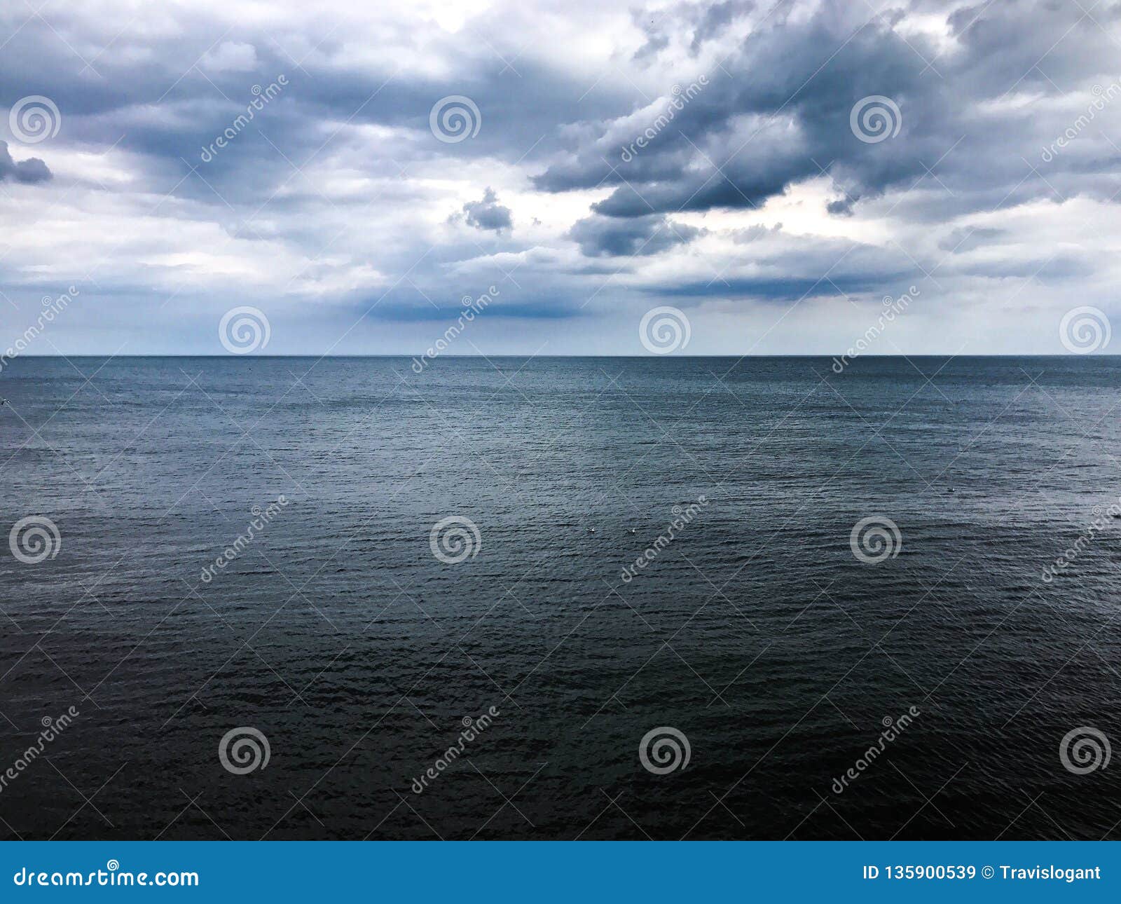 Vast Ocean stock image. Image of nopeople, water, clouds - 135900539