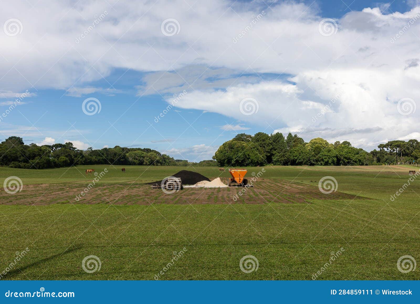 Vast, Open Expanse of Land with a Sandy Pit Situated in Its Center ...
