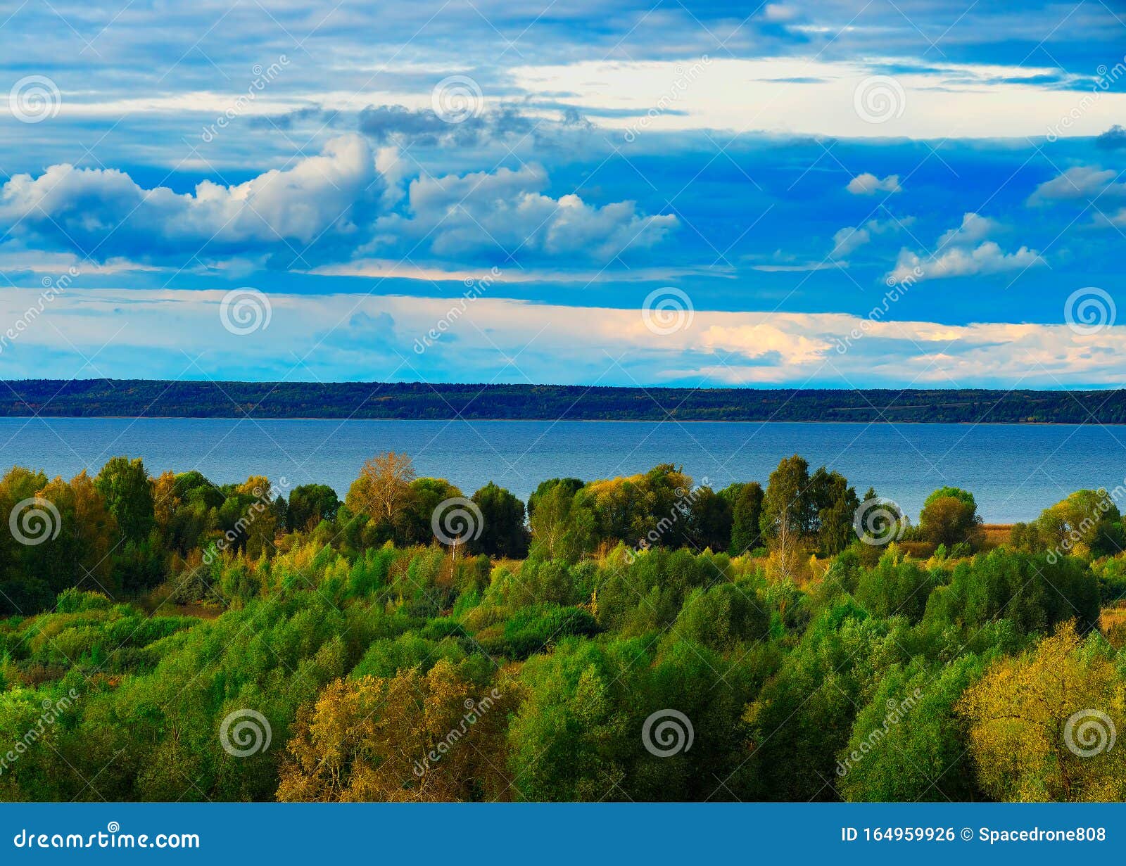 Vast River. The West River Of Vietnam. Sunset On The River. The Boats ...