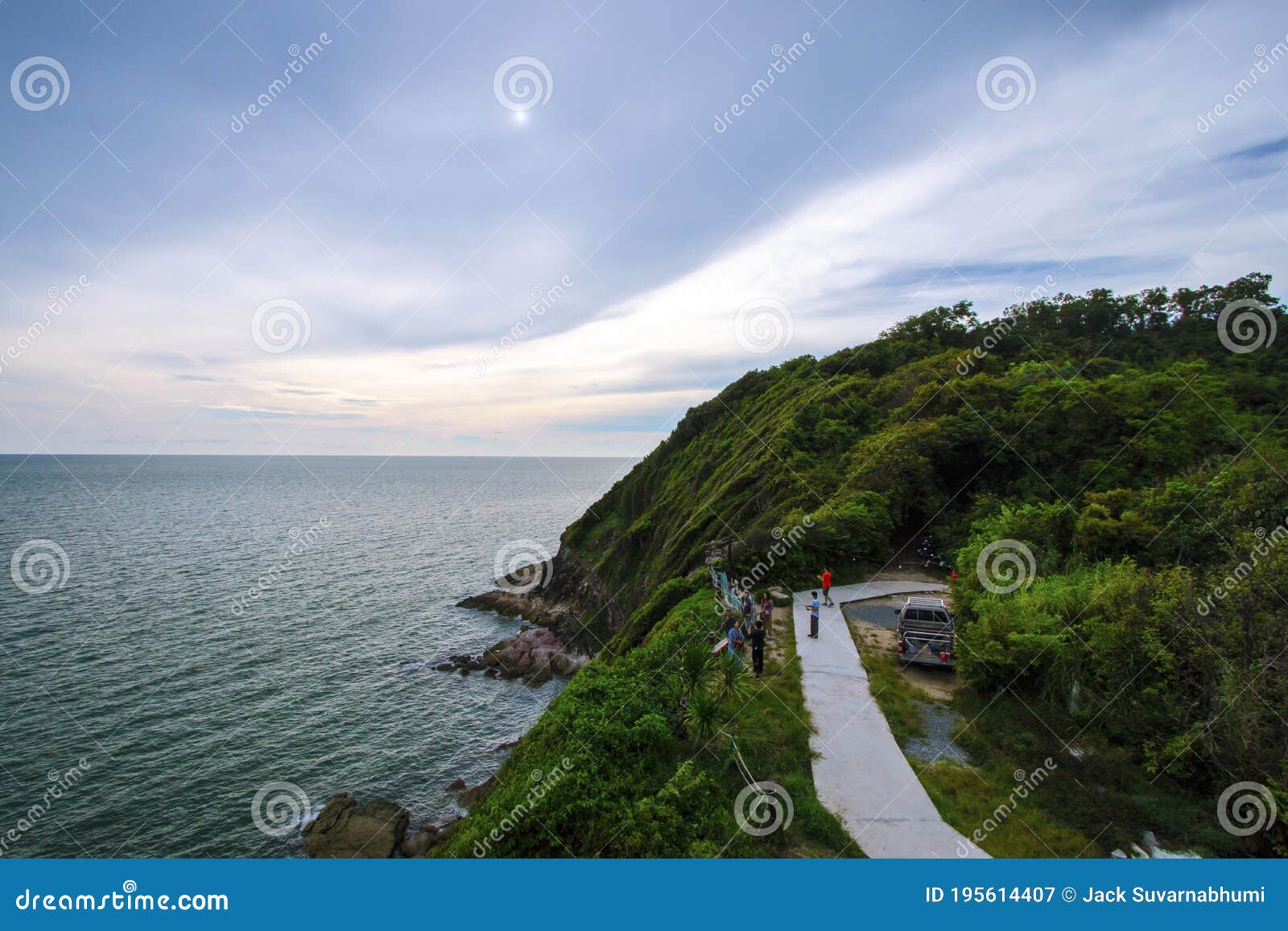 The Vast Sea View and the Blue Sky Stock Image - Image of relax ...