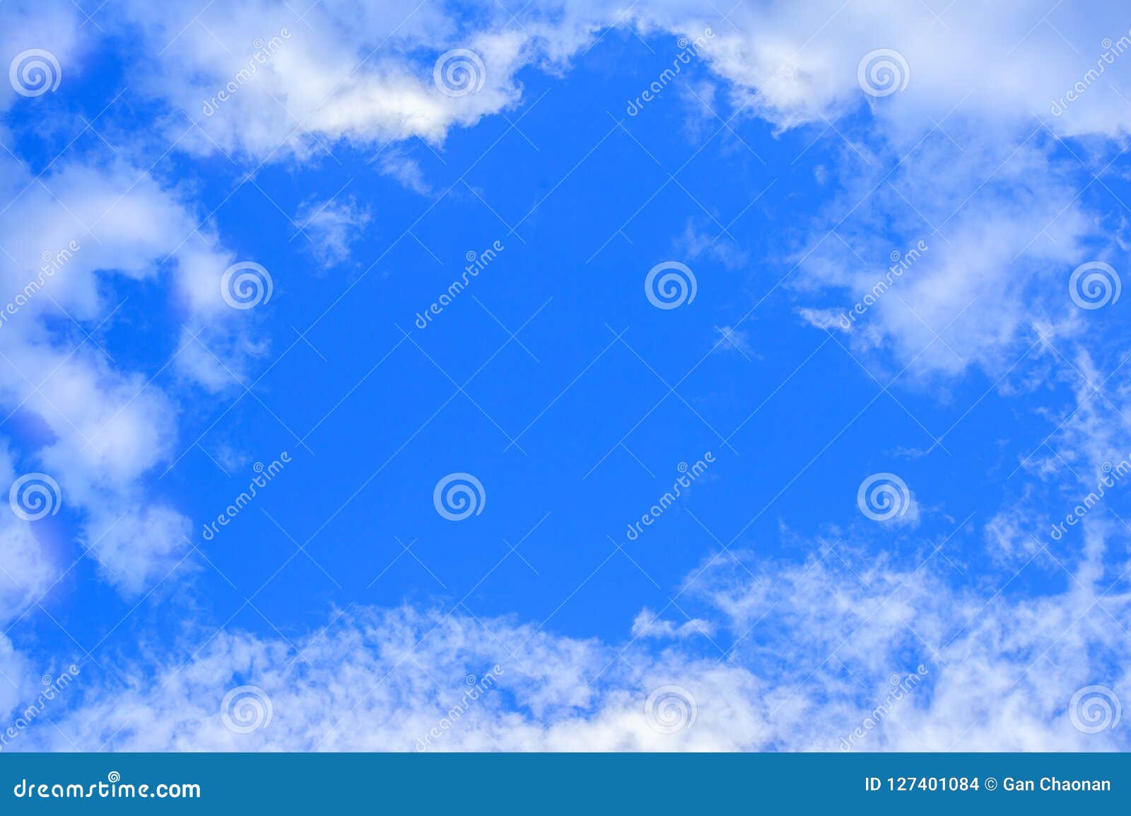 The Vast Sky and the White Clouds Float in the Sky. Stock Photo - Image ...