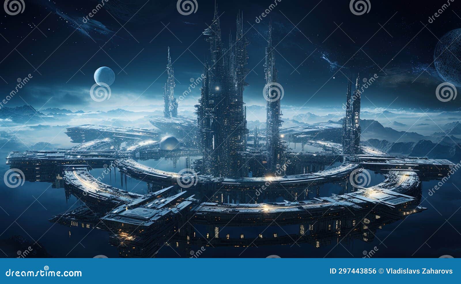 Vast Space Outpost, Surrounded by Astral Structures, Conjures a ...