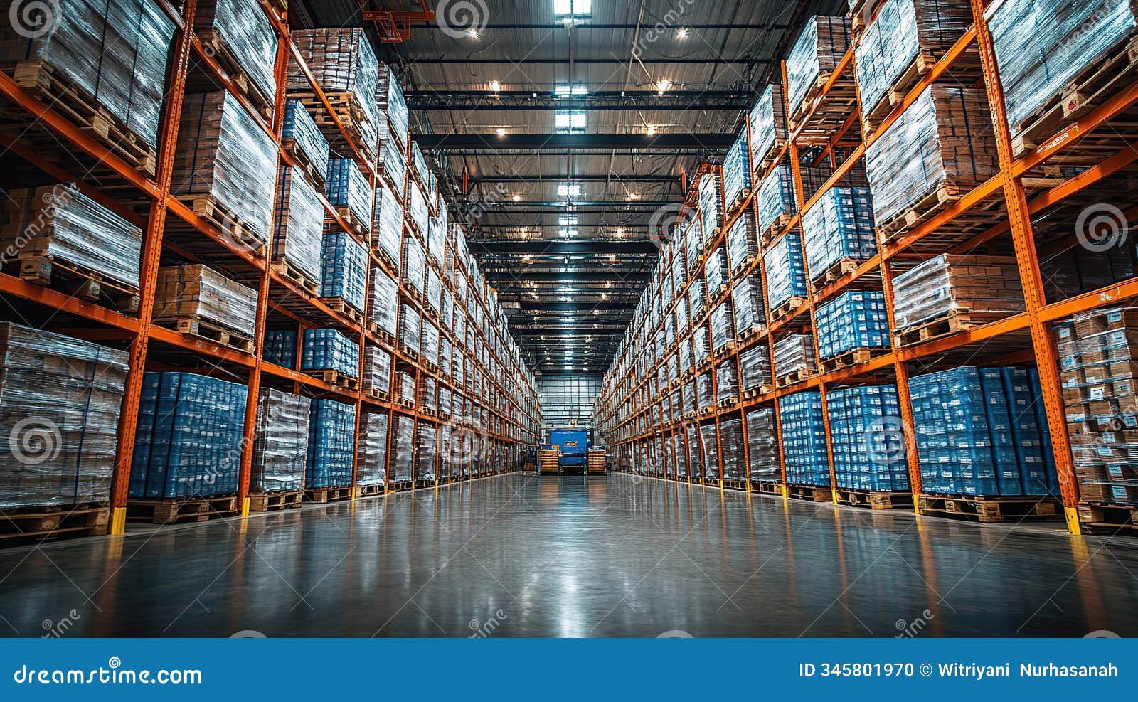 Vast Warehouse Filled With Boxes Stock Photo | CartoonDealer.com #307089024